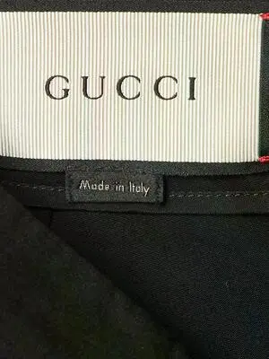 Gucci Stretch-knit Trousers With Ruffle Hem