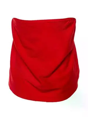 Moschino Strapless Bow Detail Knit Top
