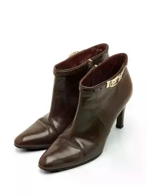 Gucci Buckled Leather Ankle Boots