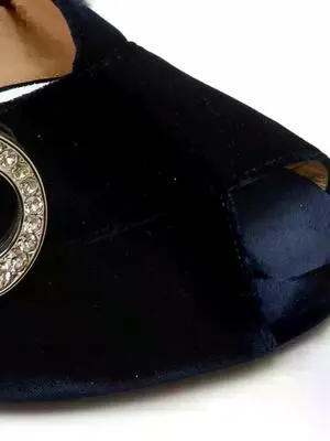 Prada Crystal-embellished Velvet Sandals