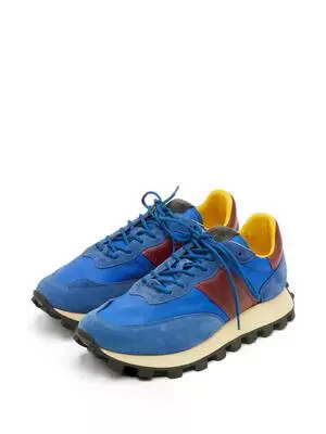 TOD'S Leather-trim Panelled Sneakers - Blue