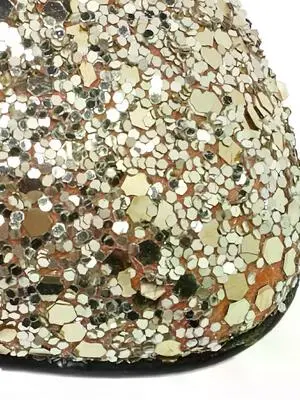 GIUSEPPE ZANOTTI Glitter Round-toe Pumps