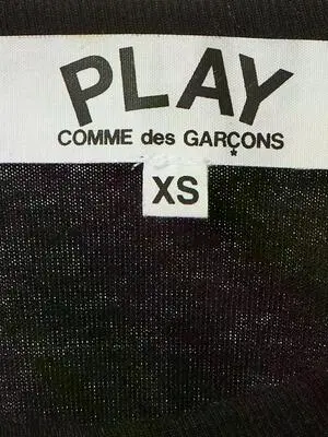 Comme Des Garçons Heart-patch Crew Neck Sweater