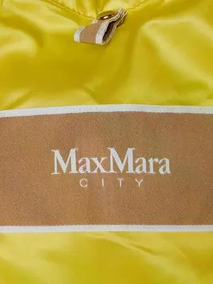 Max Mara Hooded Belted Coat - Yellow