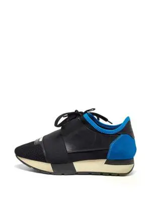 Balenciaga Race Runner Mesh Sneakers - Black