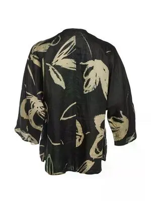 Max Mara Linen Floral Print Jacket