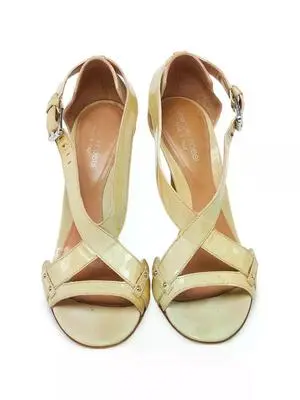 SERGIO ROSSI Patent Leather Ankle-strap Sandals
