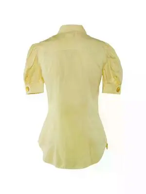 Miu Miu Cotton Ruffled Button-front Shirt