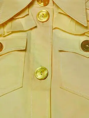 Miu Miu Cotton Ruffled Button-front Shirt