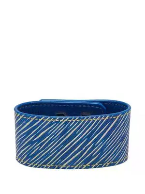 LOUIS VUITTON Twist It Epi Leather Bracelet - Blue