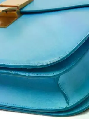 Celine Large Classic Box Shoulder Bag - Blue