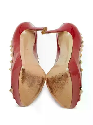 Valentino Garavani Rockstud Peep Toe Platform Pumps