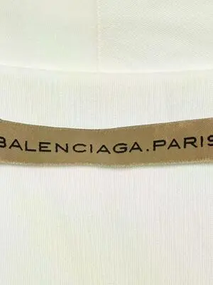 Balenciaga Off-white Jersey Wrap Top