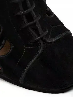 Valentino Garavani Cut-out Lace-up Ankle Boots