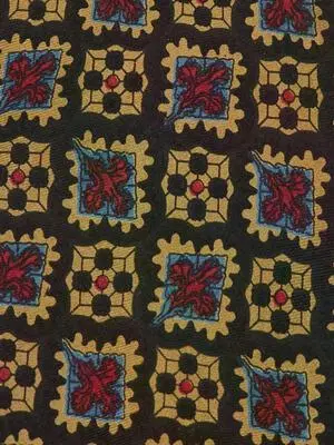 Fendi Geometric Floral-print Tie