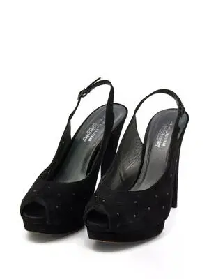 STUART WEITZMAN Crystal-embellished Platform Sandals