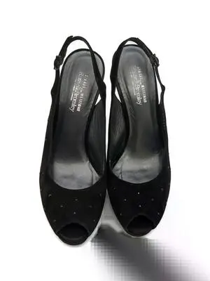 STUART WEITZMAN Crystal-embellished Platform Sandals