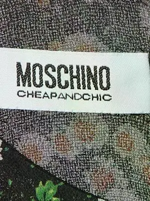 Moschino Floral Print Long Sleeve Dress
