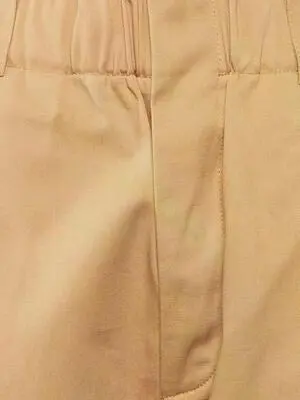 Fendi Paperbag Waist Cotton Twill Trousers