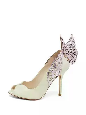SOPHIA WEBSTER Angelica Lunar Winged Peep-toe Pumps