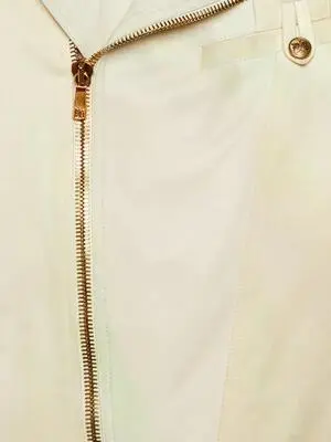 Versace Leather-panelled Zip-up Jacket