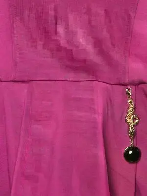 Roberto Cavalli Magenta Jersey Peplum Top