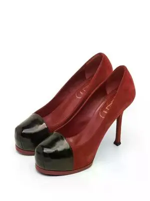 Saint Laurent Tribtoo Platform Pumps - Red