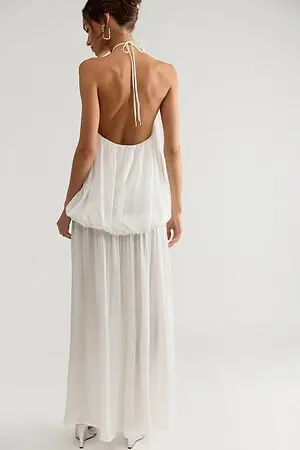 THIRD FORM Halterneck Maxi Dress - Cloud