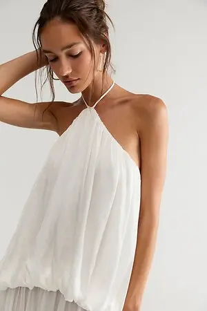 THIRD FORM Halterneck Maxi Dress - Cloud