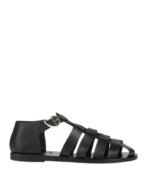 ANCIENT GREEK SANDALS Fisherman Sandals - Black