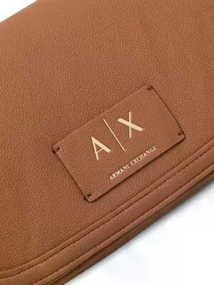 Armani Exchange Logo Plaque Satchel