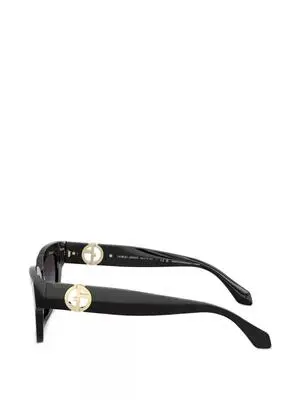 Giorgio Armani Geometric Frame Sunglasses