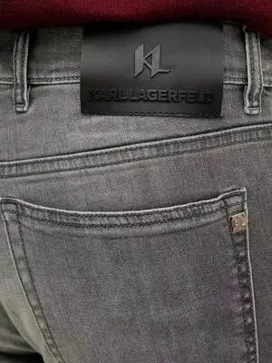 Karl Lagerfeld Kl Jordan Faded Logo Jeans