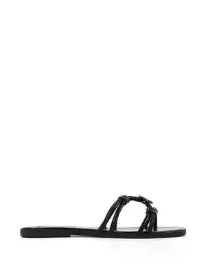 Karl Lagerfeld Embellished Multi-strap Sandals - Black
