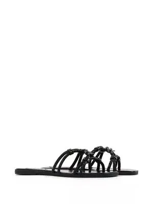 Karl Lagerfeld Embellished Multi-strap Sandals