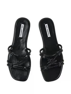 Karl Lagerfeld Embellished Multi-strap Sandals