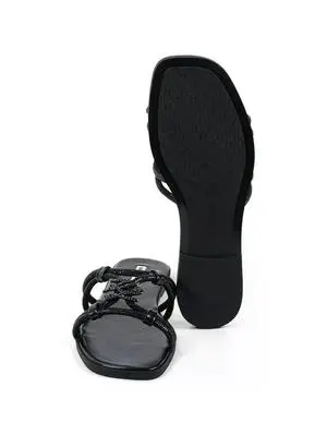 Karl Lagerfeld Embellished Multi-strap Sandals