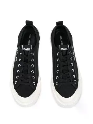 Karl Lagerfeld Logo-embroidered Platform Sneakers