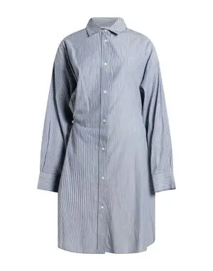 MARANT ETOILE Striped Cotton Midi Shirt Dress - Blue