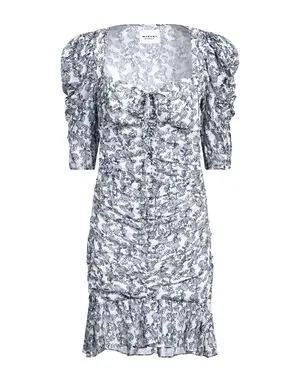 MARANT ETOILE Floral Print Gathered Mini Dress