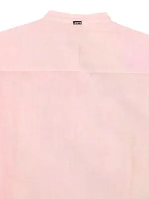 DANIELE ALESSANDRINI Band-collar Long-sleeve Shirt