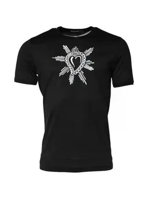 Dolce & Gabbana Heart-motif T-shirt - Black