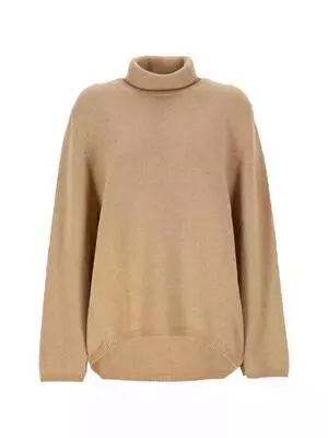 Lorena Antoniazzi Roll Neck Curved Hem Knit - Neutrals