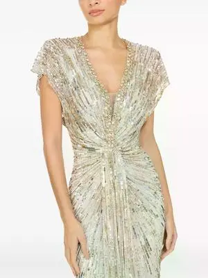 Jenny Packham Lacie Sequin Embellished Gown