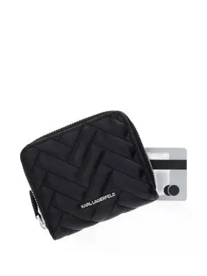 Karl Lagerfeld K/brick Quilted Wallet - Black