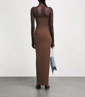 Christopher Esber Arched Maxi Dress With Plunging Neckline
