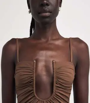 Christopher Esber Arched Maxi Dress With Plunging Neckline