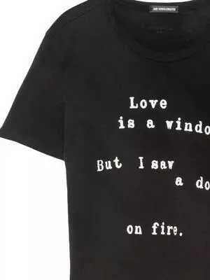 ANN DEMEULEMEESTER Slogan Print T-shirt