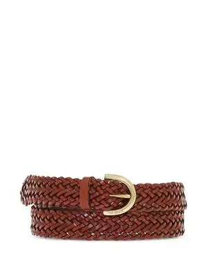 THE BRIDGE Woven Leather Belt