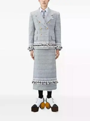 Thom Browne Roped-shoulder Tweed Jacket